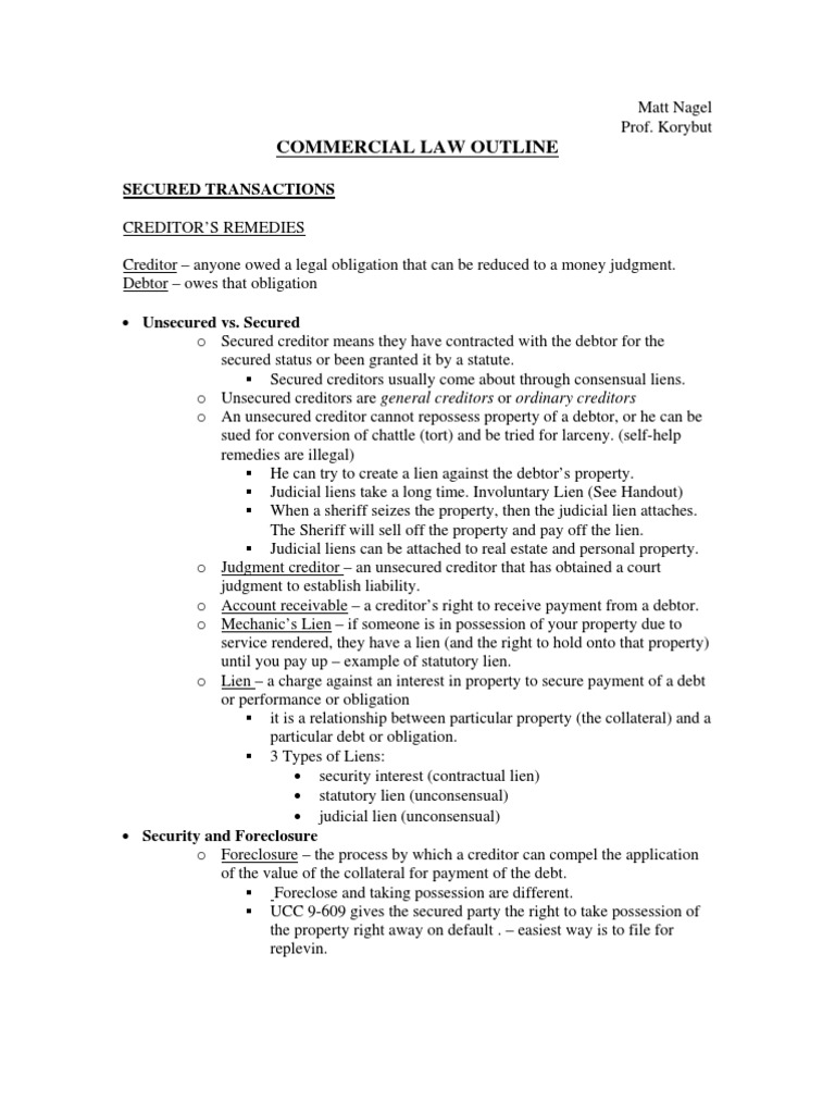Commercial Law | PDF