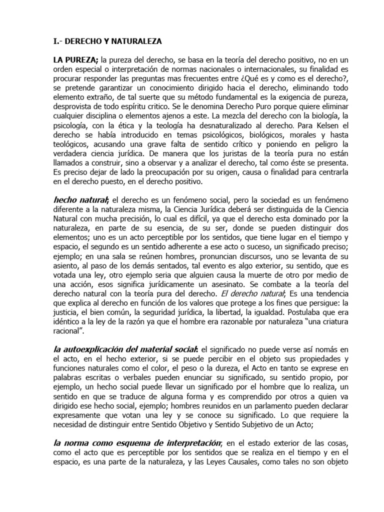 Extracto obra Hans Kelsen Teoria pura derecho | PDF | Moralidad | Jurisprudencia