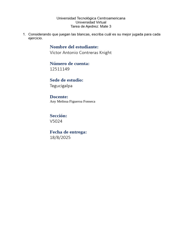 Archivo Para Tarea de Ajedrez_Mate 3 | PDF