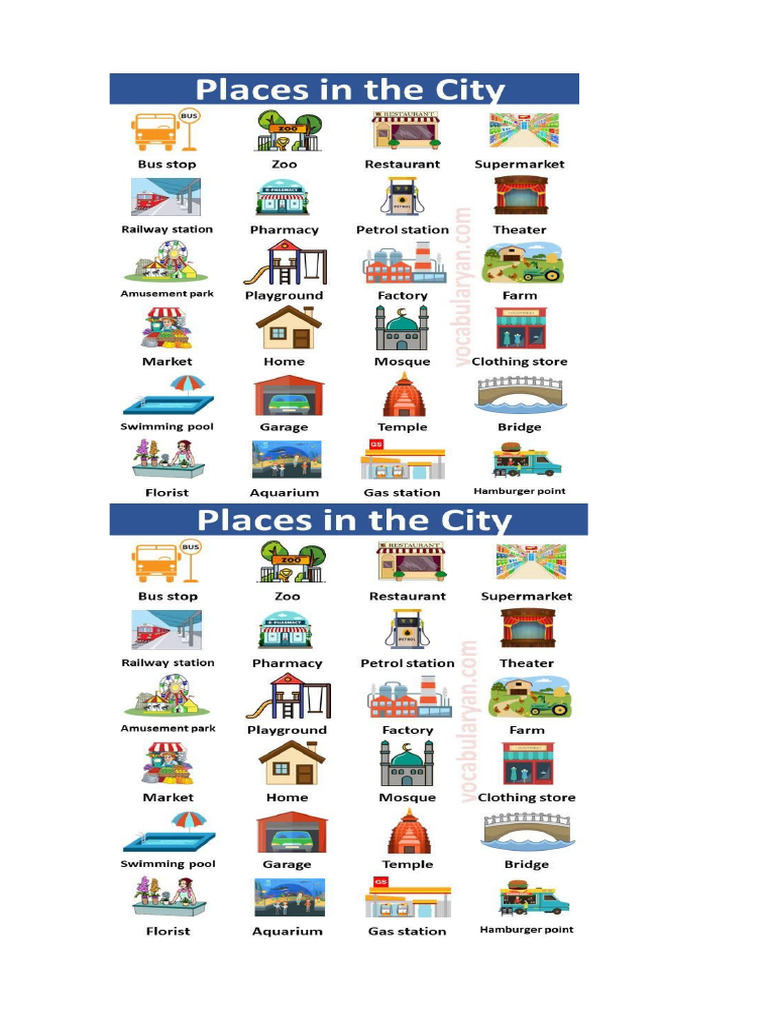 Adjectives For Places | PDF