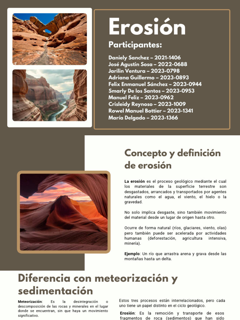 Definición y procesos de erosión | PDF | Erosión | glaciar