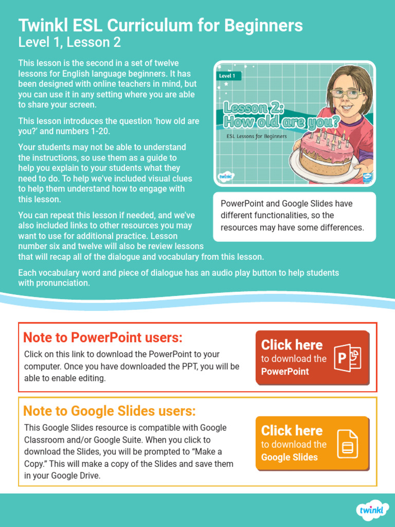 Level1 Lesson 2 Powerpoint Ver 7 | PDF