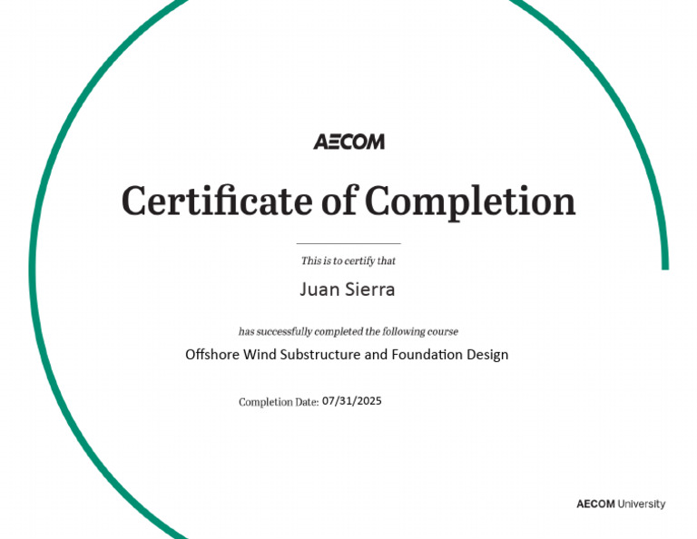 Offshore Wind Substructure and Foundation Design 31-07-2025 | PDF