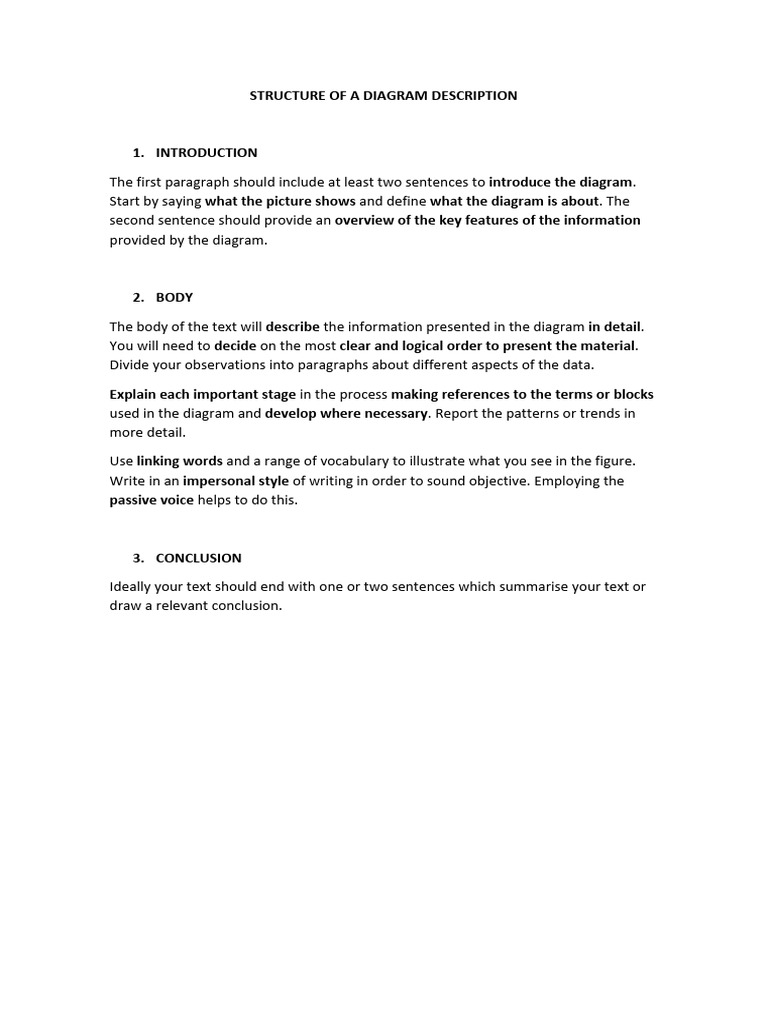 Diagram Description Structure Guide | PDF