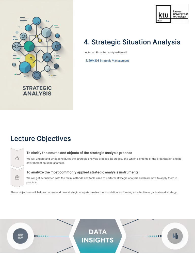 Strategic Situation Analysis | PDF | Swot Analysis | Strategic Management
