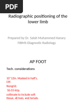 Ap Projection of The Foot | PDF | Foot | Anatomical Terms Of Motion