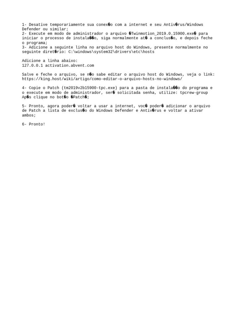 Instalação Twinmotion 2019 | PDF
