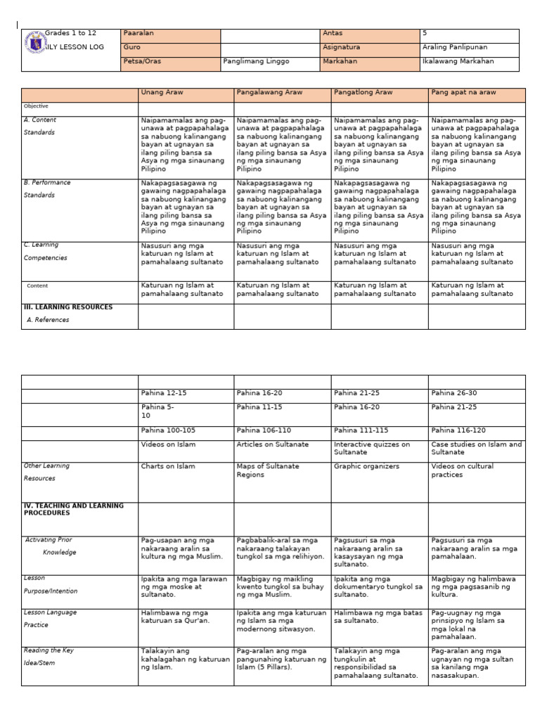 Ap 5 Q2 Week 5 | PDF