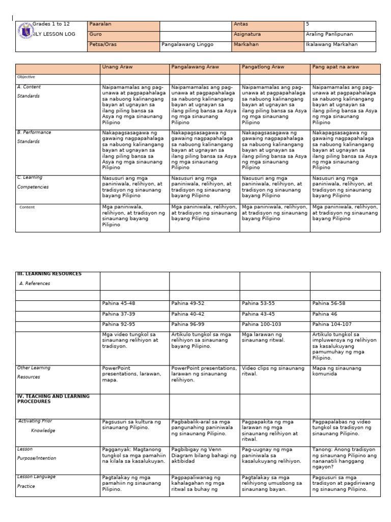 Ap 5 Q2 Week 2 | PDF