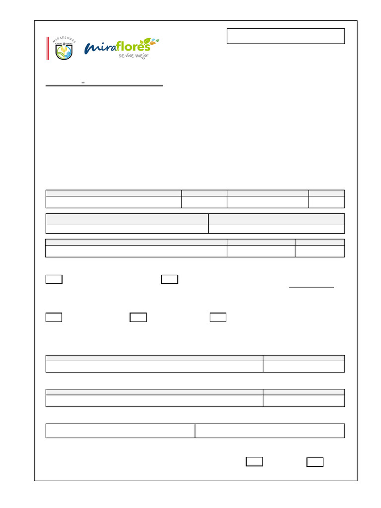 Solicitud de Publicidad Exterior en Miraflores | PDF