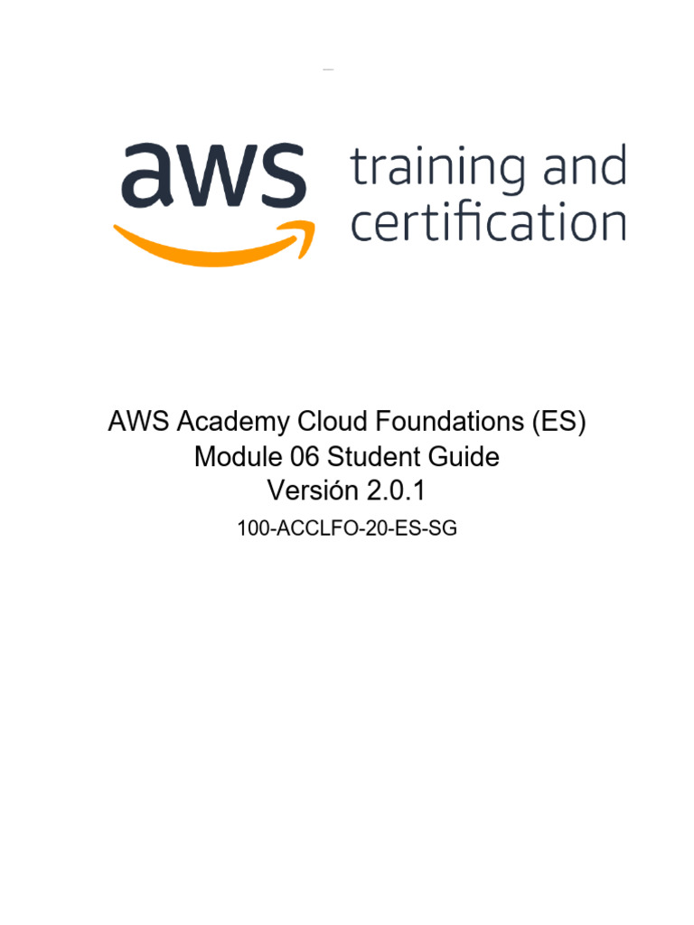 Módulo 6: Informática en AWS Academy | PDF | Servicios web de Amazon ...