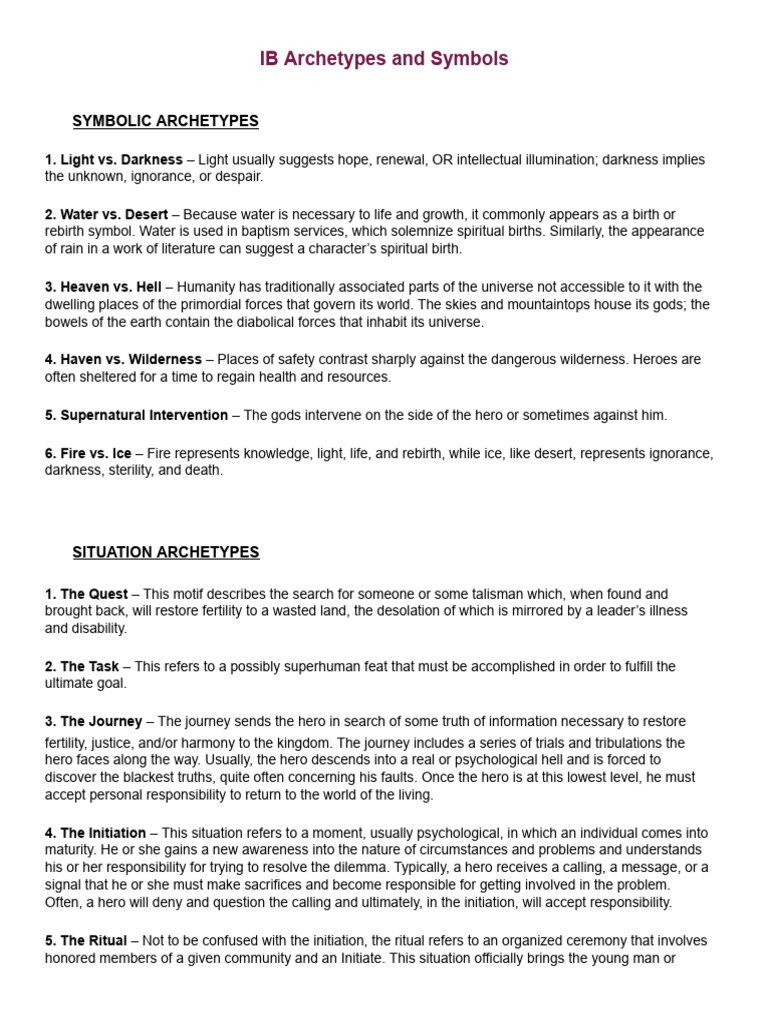 Archetypes and Symbols | PDF | Fires | Heaven