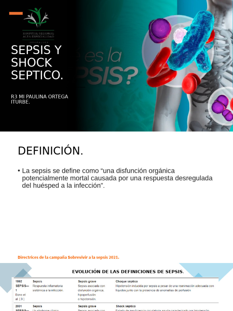 Sepsis: Definición, Epidemiología y Manejo | PDF | Cortisol | Hormona ...