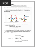 Coordination Compounds Class12 Detailed Notes | PDF