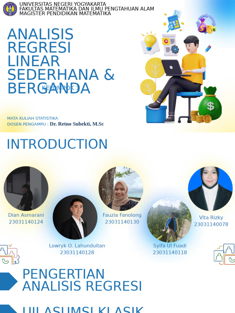 Kel.1 Analisis Regresi Linier Sederhana Dan Berganda | PDF