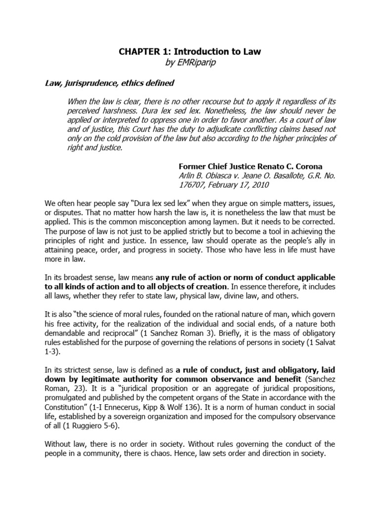 Understanding Law: Principles and Elements | PDF | Burden Of Proof (Law ...
