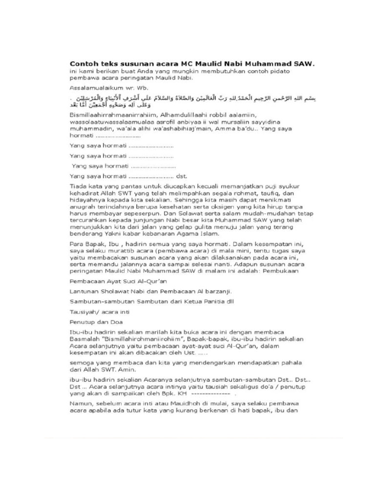 Teks MC | PDF