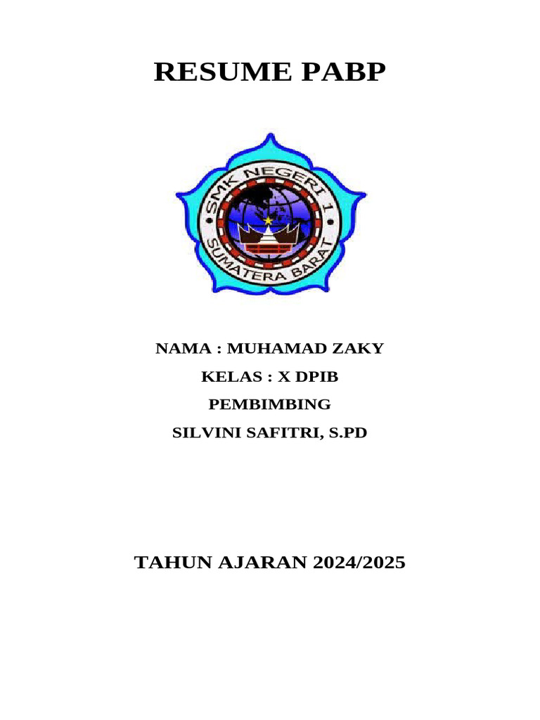 Cover Kliping SMP 29 | PDF