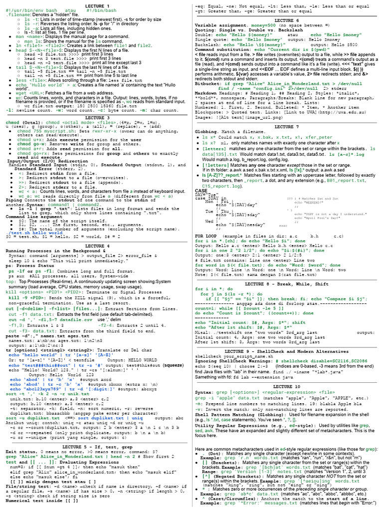 Cits4407 Exam Cheatsheet v2 | PDF | Computing | Computer Programming