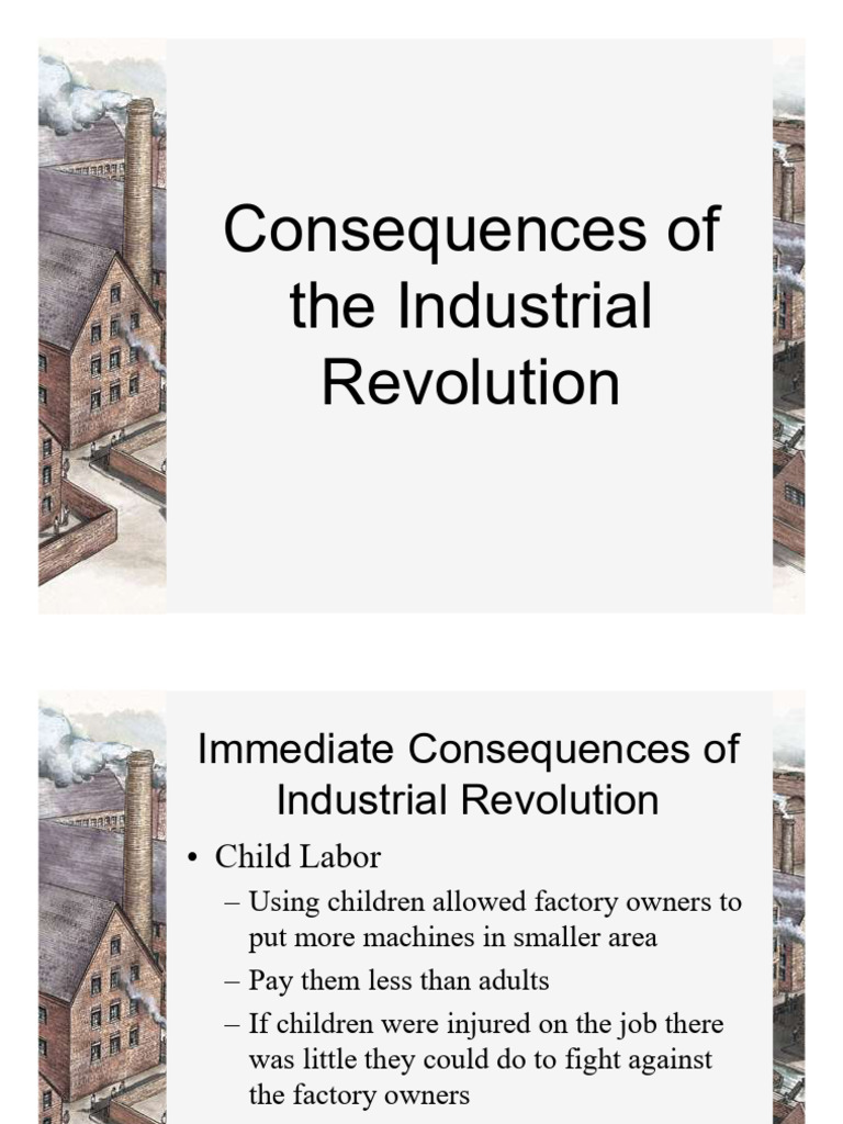 09 - Impact of Industrialization PowerPoint | PDF | Labour Economics ...