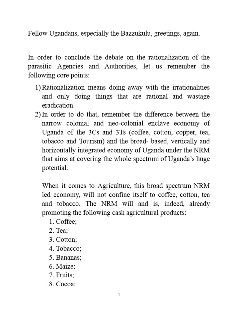 Rationalization | PDF | Agriculture | Food Industry