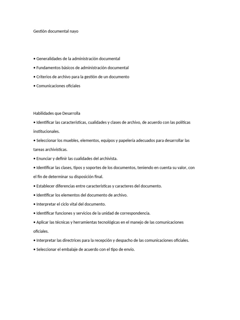 Gestión Documental Nayo | PDF | Gestión de registros | Archivo de computadora