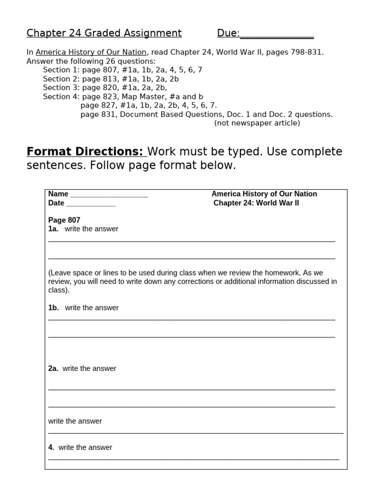 Graded Assignment Chapter 24 Format Sheet | PDF | Chess Theory | Chess