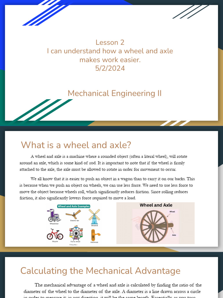 Wheel and Axle | PDF