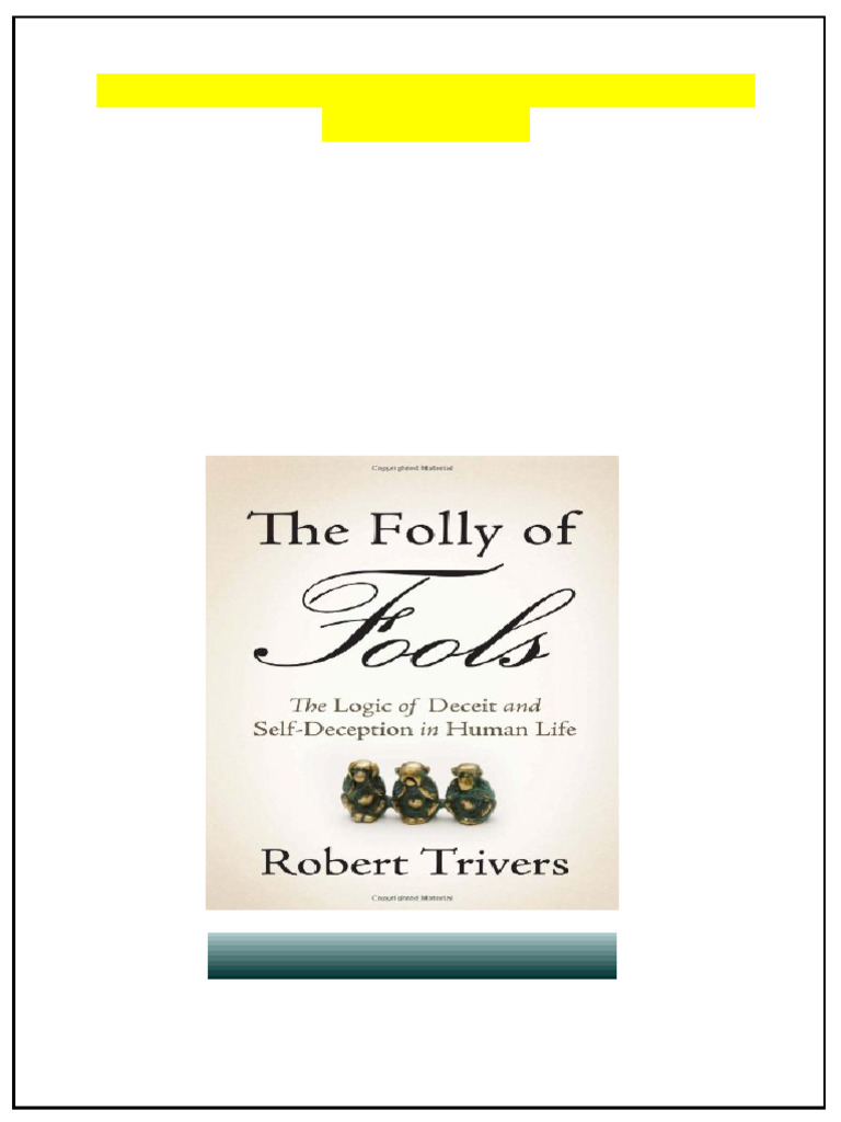 The Folly of Fools 1st Edition Robert Trivers Full Access | PDF ...