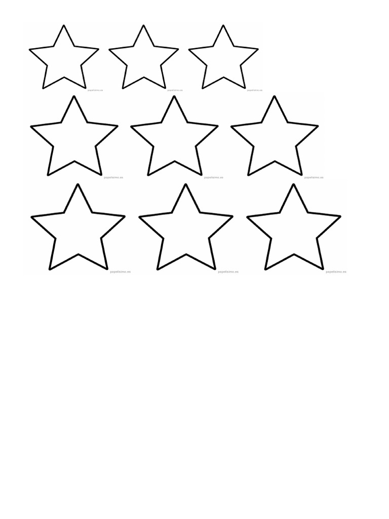 Moldes Estrellas | PDF