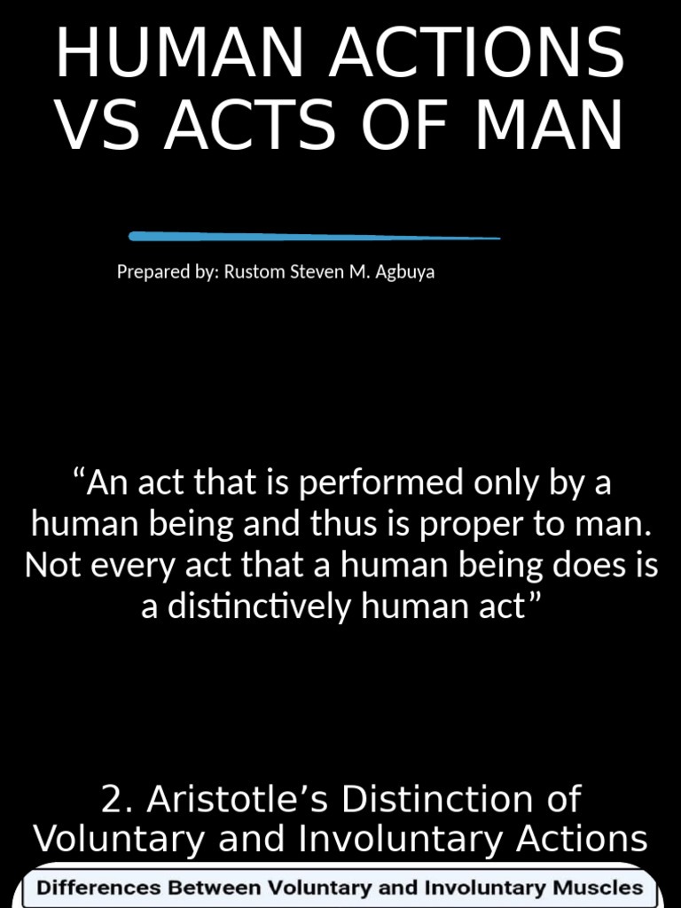 FREEDOM 2 Human Action Vs Acts of Man | PDF