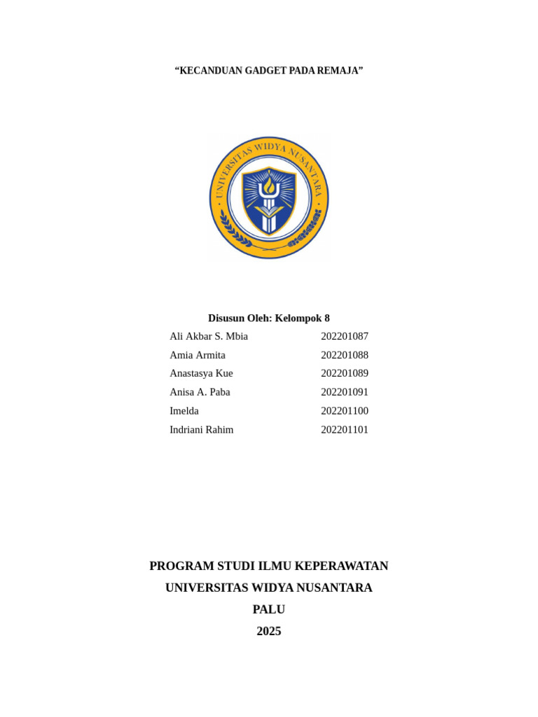 Kecanduan Gadget Pada Remaja | PDF