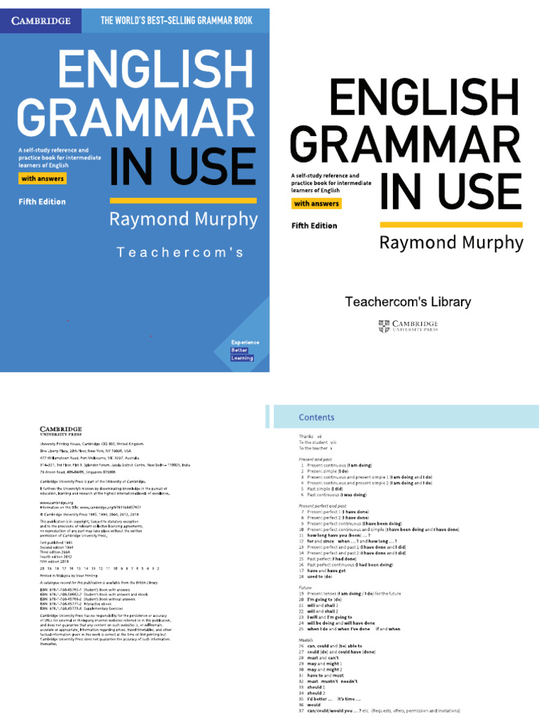00 English Grammar in Use Book 5th SIDE by SIDE | PDF