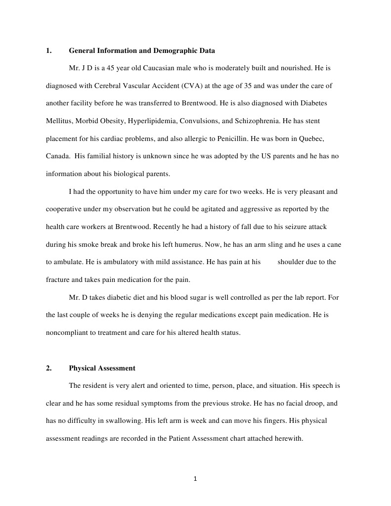 Mini Care Plan | PDF