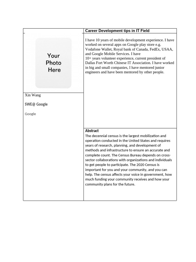 Speaker Template | PDF