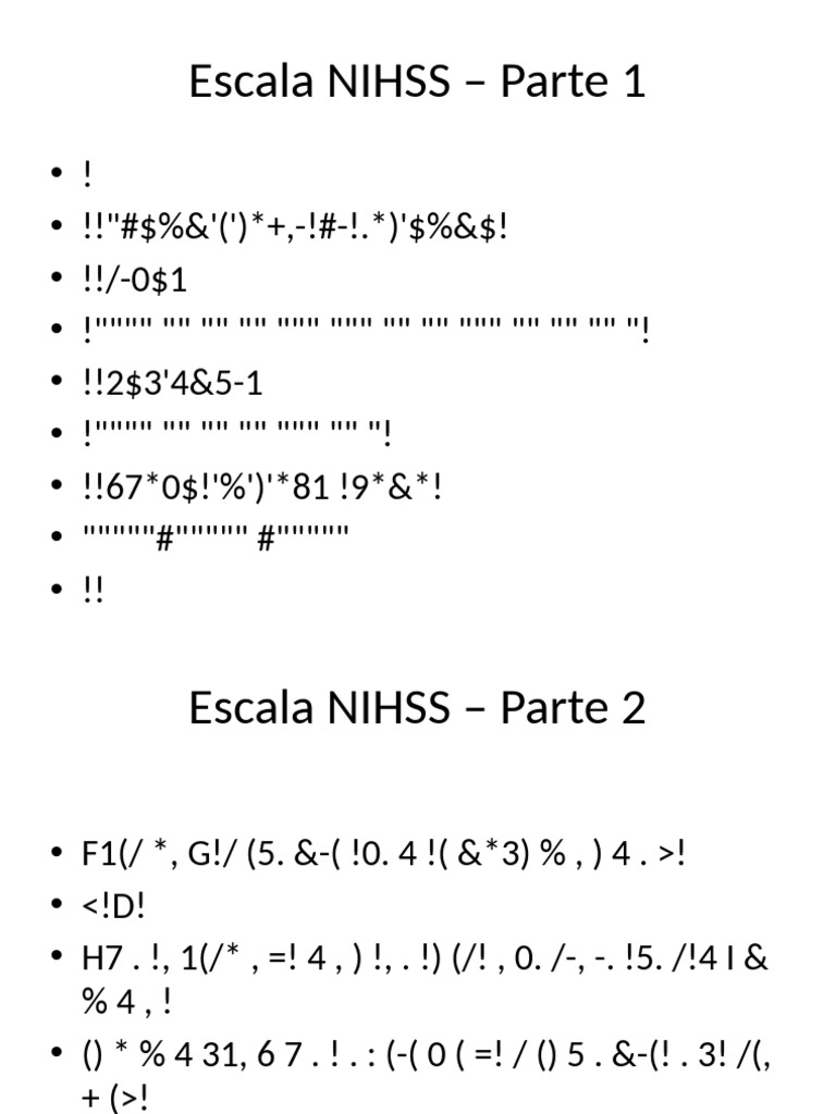 NIH Stroke Scale in Spanish PDF | PDF | Chess Theory | Chess