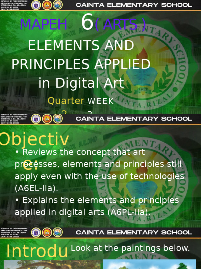 Mapeh 6 - Q2 - Arts | PDF | Paintings | Composition (Visual Arts)