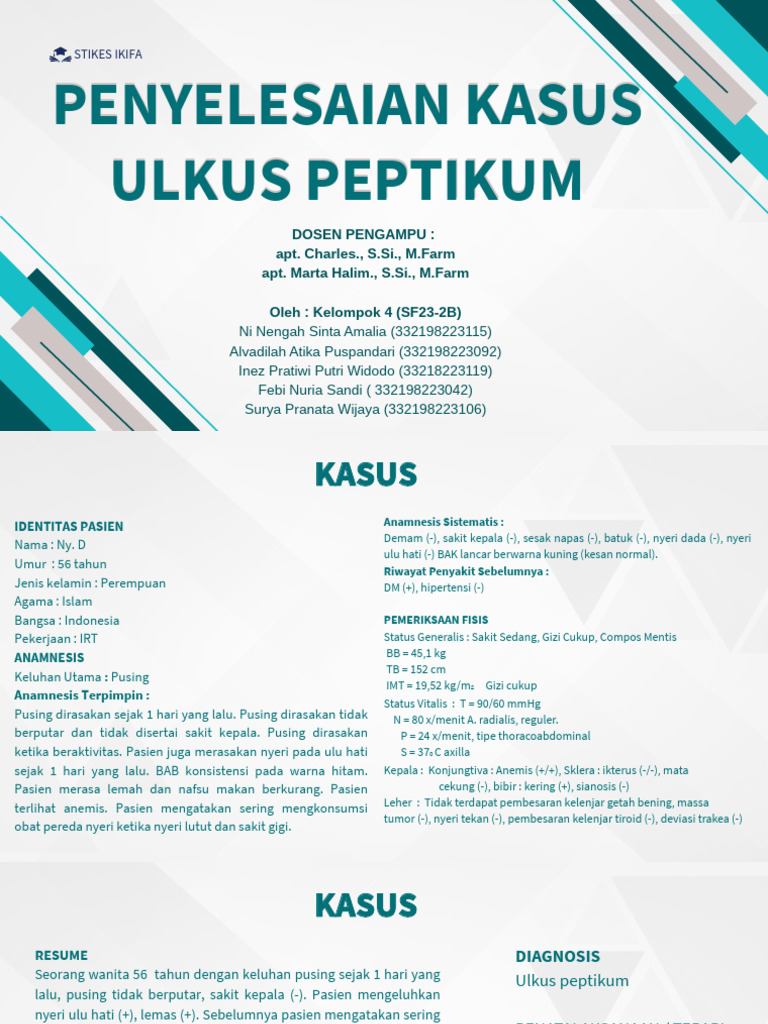 Kel 4 Kasus Ulkus Peptikum - 20250601 - 223644 - 0000 | PDF