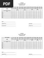 High School Swim Meet Scoring Sheet | PDF