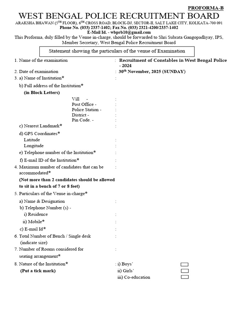 Proforma B (Constable) 30.11.25 | PDF | Chess Theory | Chess