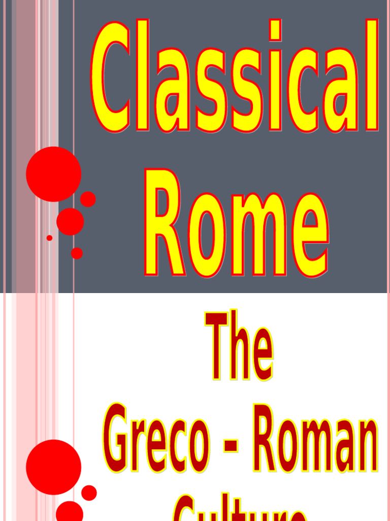 E - The Greco-Roman Culture | PDF | Ancient Rome | Aeneid
