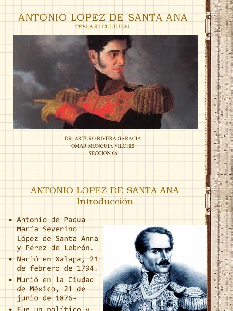 Antonio Lopez de Santa Ana | Militares de mexico | México independiente