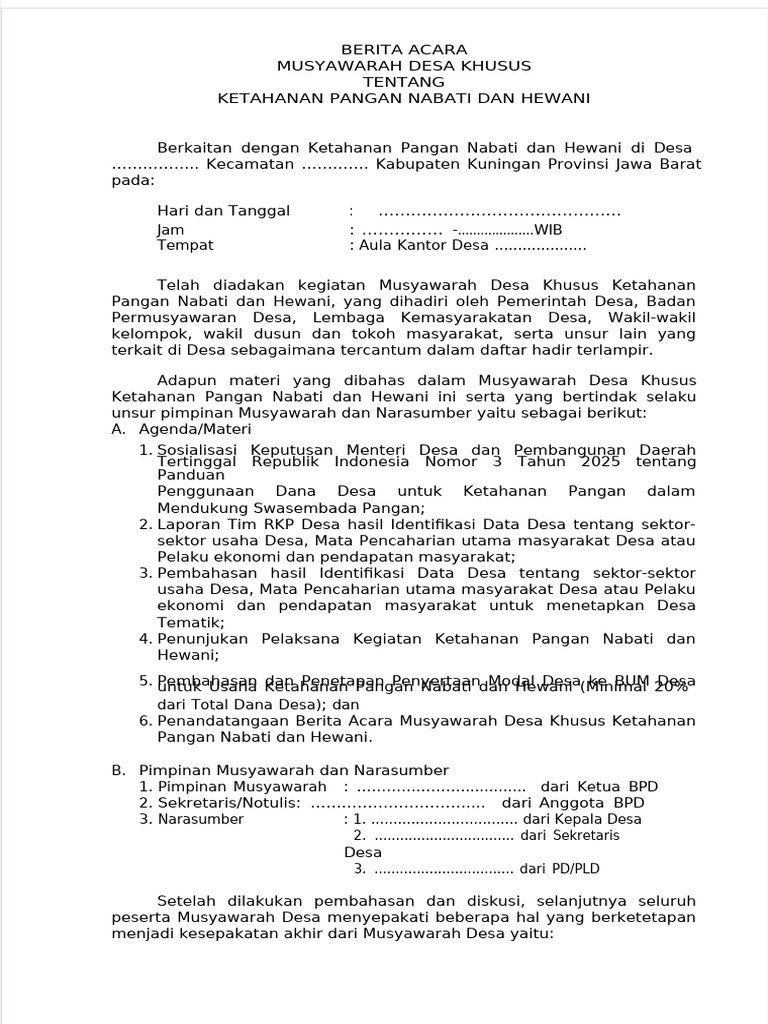 PDF P Classtruncatedtext Module Lineclamped 85ulhh Style Max Lines5berita Acara Musyawarah Desa ...