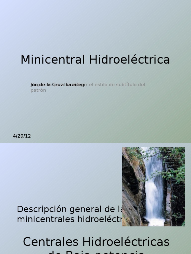 Mini Central Hidroelectrica | PDF | Scada | Ingeniería mecánica