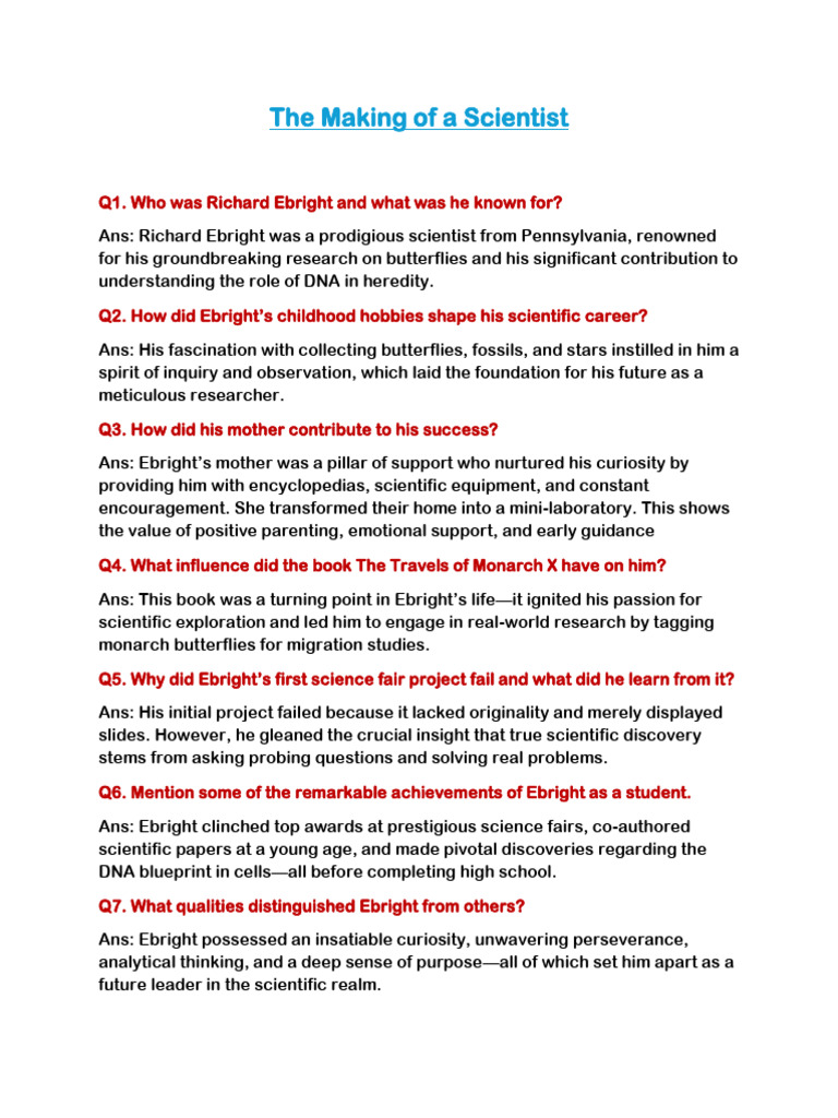 Richard Ebright: A Scientist's Journey | PDF