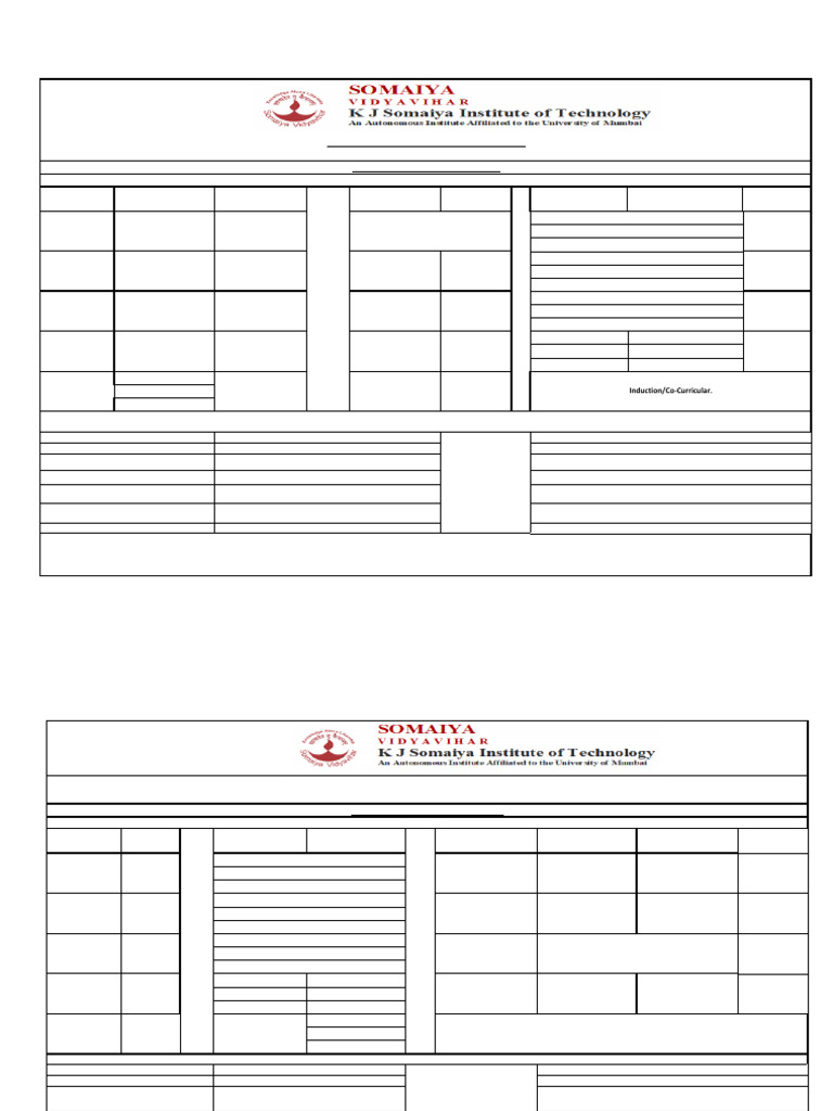 College Time Table | PDF | Academic Discipline Interactions | Science
