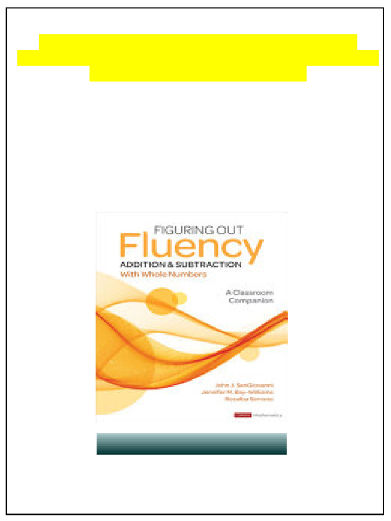 Figuring Out Fluency Addition and Subtraction With Whole Numbers A Classroom Companion 1st ...