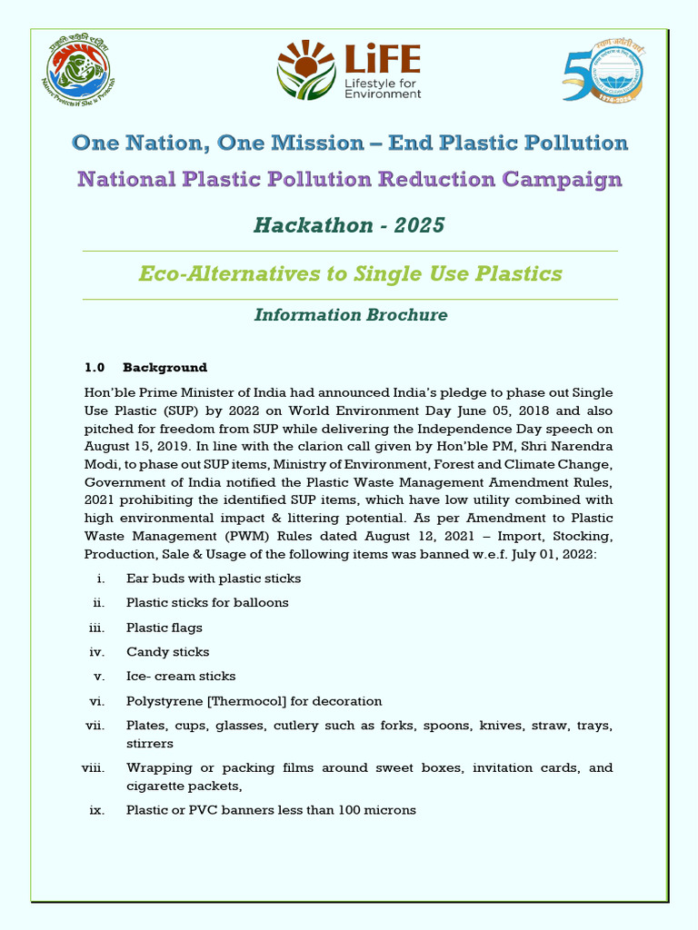 Information Brochure Hackathon 2025 New | PDF | Plastic | Polystyrene