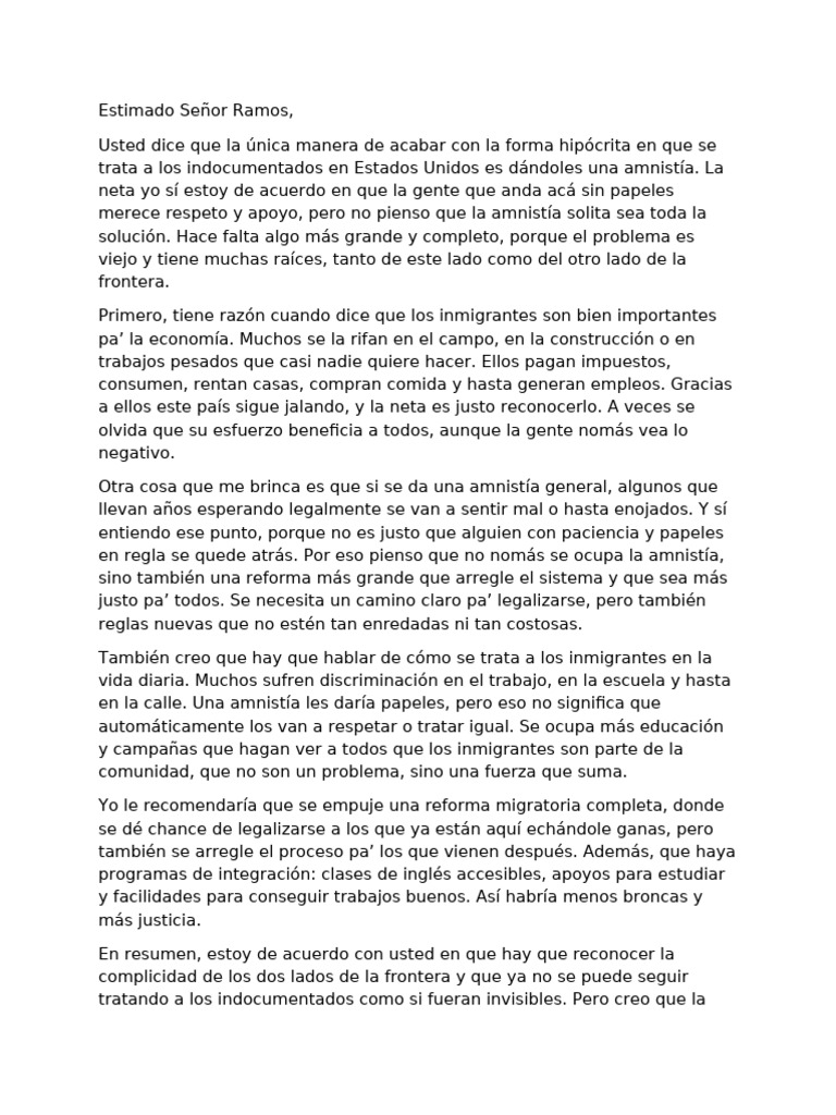Reforma migratoria: más que amnistía | PDF | Inmigración