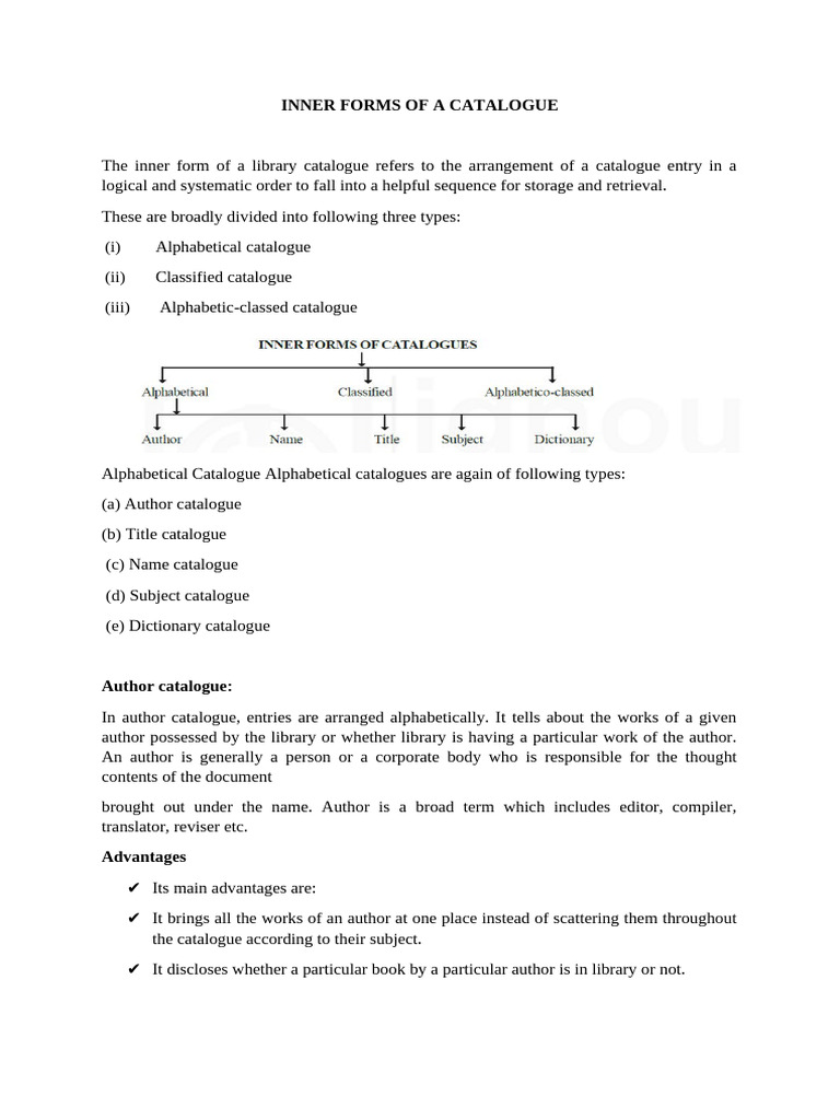 Types of Library Catalogue Explained | PDF